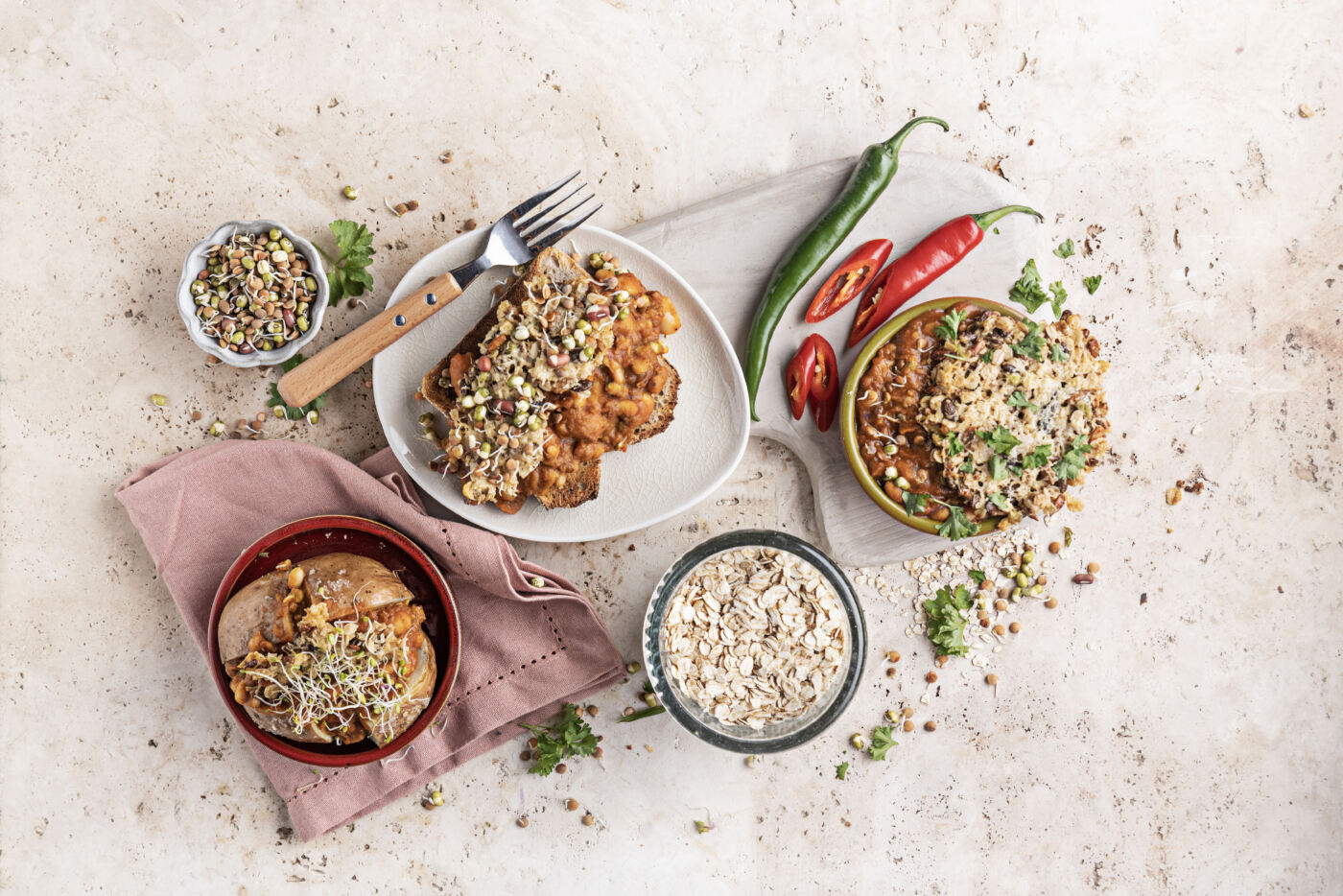 Boosted Baked Beans with Cheesy Crust - Flahavan's